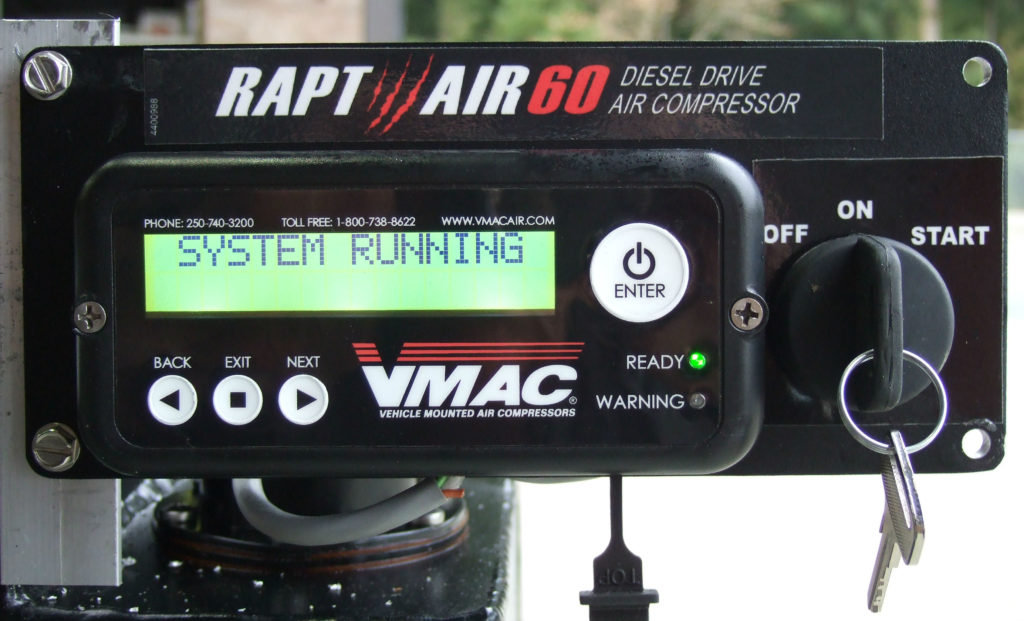 VMAC Diesel Driven Air Compressor's Control Box Features & Functions